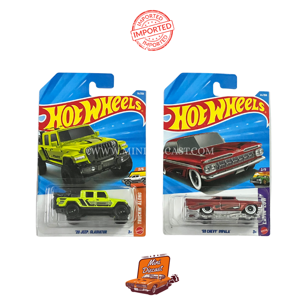 Hot Wheels Mainline (Set of 2) – ’20 Jeep Gladiator / ’59 Chevy Impala ...