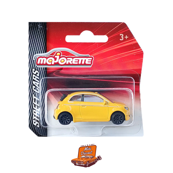Majorette Street Cars – Fiat 500 (Yellow) – Mini Diecast